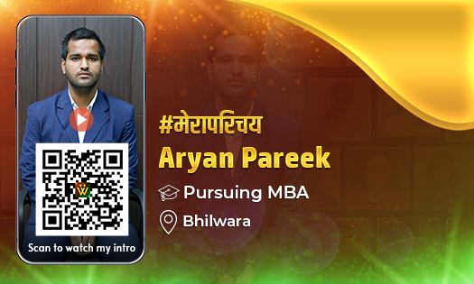 Aryan Pareek, MBA at Sangam University, Bhilwara | Watch Video Introduction Aryan Pareek, MBA at Sangam University, Bhilwara | Watch Video Introduction