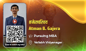 Atman B. Gajera, MBA at PG Department of Business Management, Sardar ...