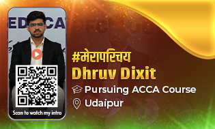 Dhruv Dixit, Pursuing ACCA Course at PFC Education, udaipur | Video Introduction