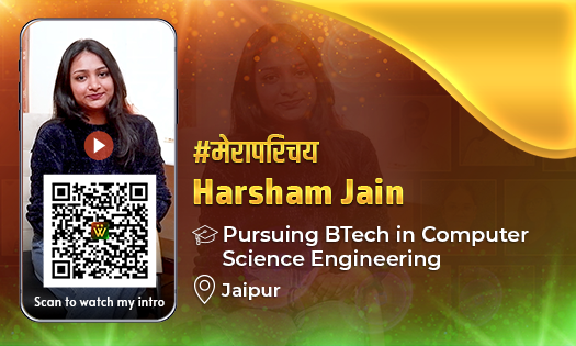 Harsham Jain, BTech in Computer Science Engineering at Amity University, Jaipur | Watch Video ...