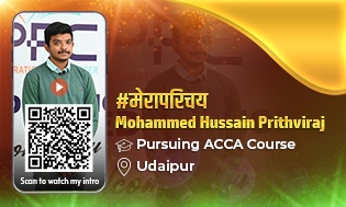 Mohammed Hussain Prithviraj, ACCA Course at PFC Education, Udaipur | Watch Video Introduction