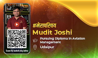 Mudit Joshi, Diploma in Aviation Management at VFLY Aviation & Hospitality Training Academy ...