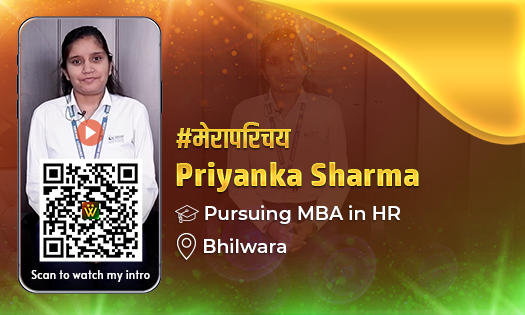 Video Introduction of Priyanka Sharma, MBA in HR from Sangam University ...