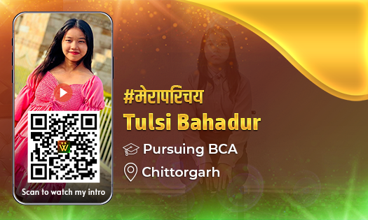 Video Introduction of Tulsi Bahadur, BCA from Vision Group of Colleges , Chittorgarh