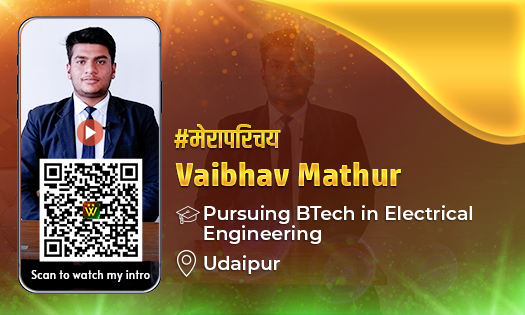 Video Introduction of Vaibhav Mathur, BTech in Electrical Engineering from Aravali Institute of ...