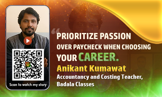 Anekant Kunawat, Accountancy and Costing Teacher at Badala Classes, Udaipur