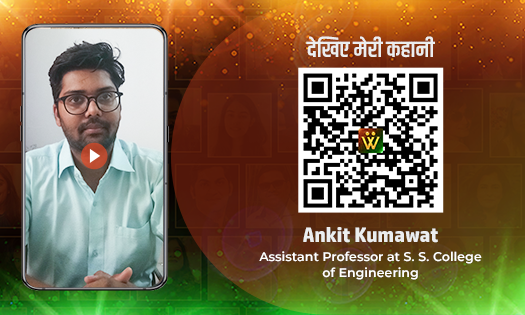 Ankit Kumawat, Assistant Professor at S. S. College of Engineering, Udaipur