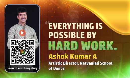 Ashok Kumar A, Artistic Director at Natyanjali School of Dance, Bangalore