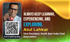Atul Lahkar, Vice President at North East India Chef Association, Guwahati