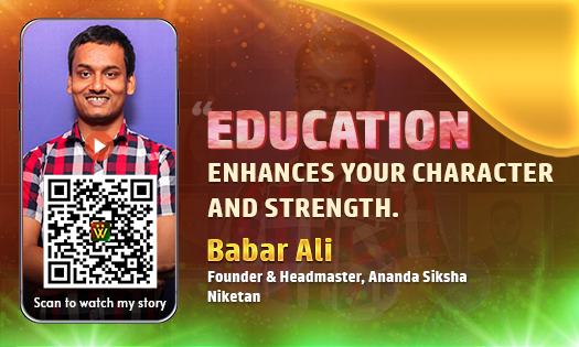 Babar Ali, Founder & Headmaster at Ananda Siksha Niketan, Murshidabad
