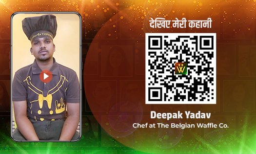 Deepak Yadav, Chef at The Belgian Waffle Co., Udaipur