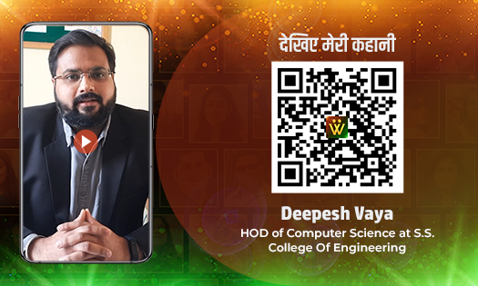 Deepesh Vaya, HOD of Computer Science at S.S. College Of Engineering ...