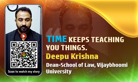 Deepu Krishna, Dean-School of Law at Vijaybhoomi University, Bangalore