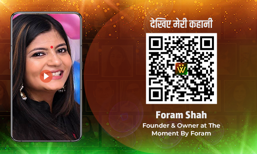 Foram Shah, Founder & Owner at The Moment By Foram, Ahmedabad, Gujarat