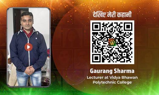 Gaurang Sharma, Lecturer at Vidya Bhawan Polytechnic College, Udaipur