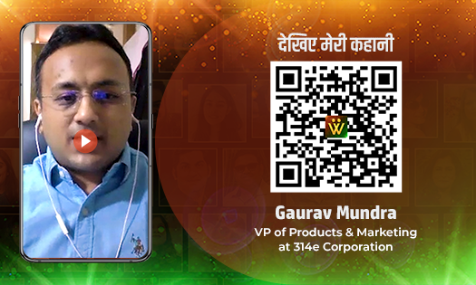 Gaurav Mundra, VP of Products & Marketing at 314e Corporation, Bangalore