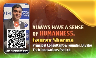 Gaurav Sharma, Principal Consultant & Founder Diyako Tech Innovations Pvt Ltd, Udaipur