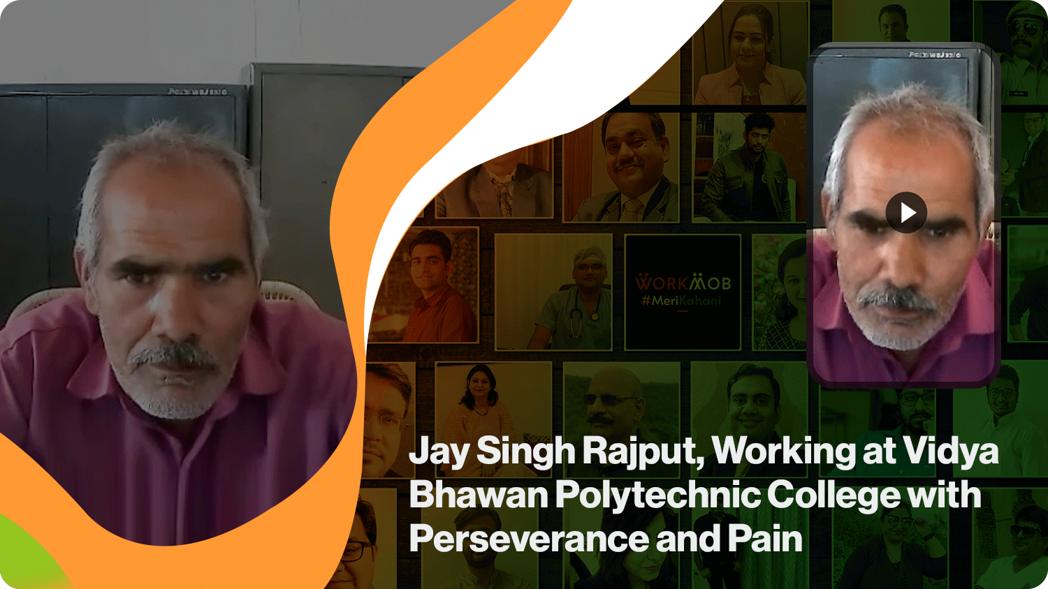 Jay Singh Rajput, Peon at Vidya Bhawan Polytechnic College, Udaipur