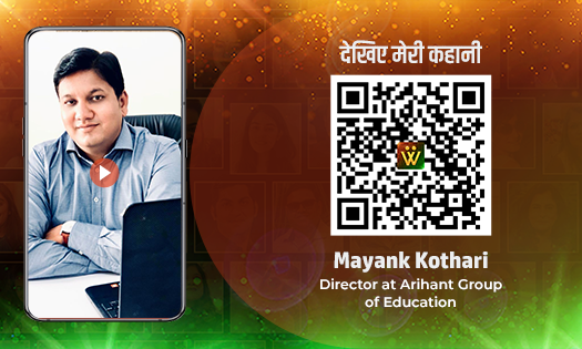 Mayank Kothari, Director at Arihant Group of Education, Udaipur Rajasthan