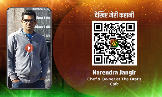 Narendra Jangir, Chef & Owner of The Brat's Cafe, Udaipur