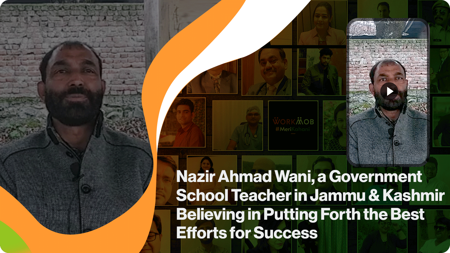 See the #MeriKahani of an Inspiring Teacher from Kashmir | Nazir Ahmad Wani