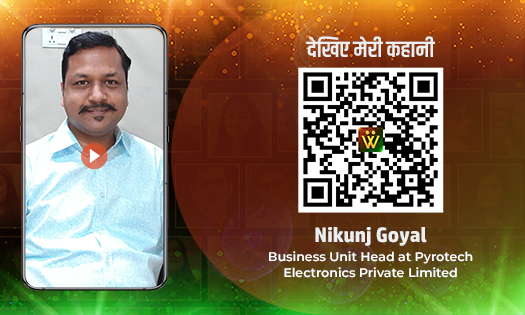Nikunj Goyal, Business Unit Head at Pyrotech Electronics Private Limited, Udaipur