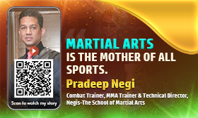 Pradeep Negi, Technical Director at Negi The School Of Martial Arts, Ghaziabad