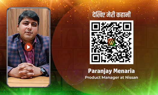 Paranjay Menaria, Product Manager at Nissan, Udaipur
