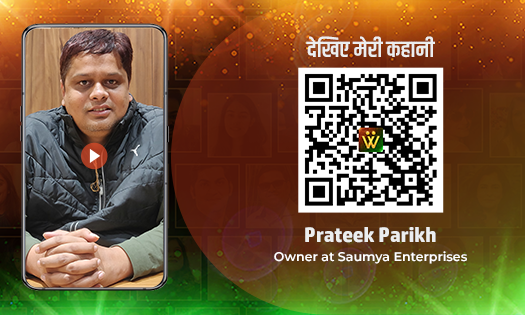 Prateek Parikh, Owner of Saumya Enterprises, Udaipur