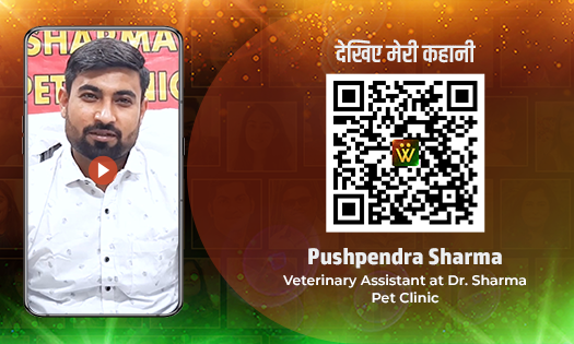 Pushpendra Sharma, Veterinary Assistant at Dr. Sharma Pet Clinic, Udaipur