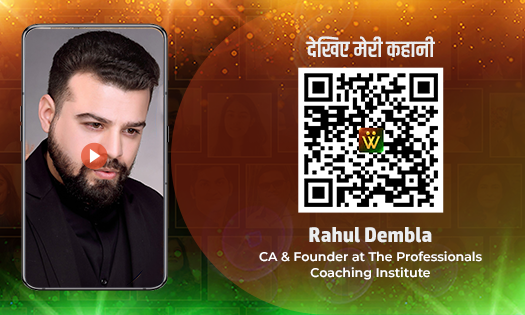Rahul Dembla, CA & Founder of The Professionals Coaching Institute, Udaipur