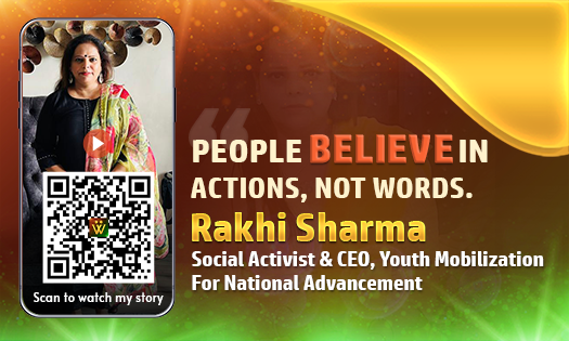Rakhi Sharma, Social Activist & CEO at Youth Mobilization For National Advancement, Patna
