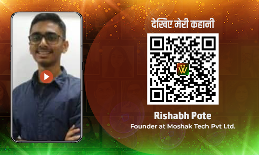 Rishabh Pote, Founder of Moshak Tech Pvt Ltd, Mumbai