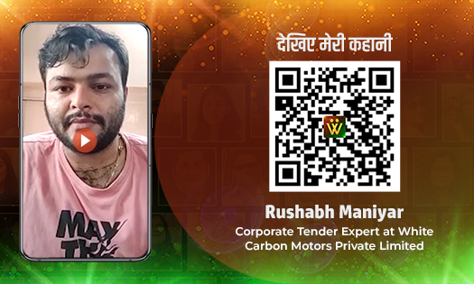 Rushabh Maniyar, Corporate Tender Expert at White Carbon Motors Private Limited, Gandhinagar