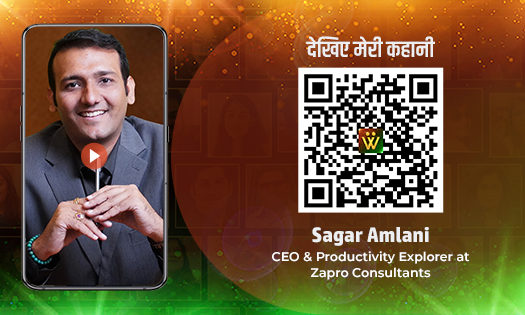 Sagar Amlani, CEO & Productivity Explorer at Zapro Consultants, Vadodara