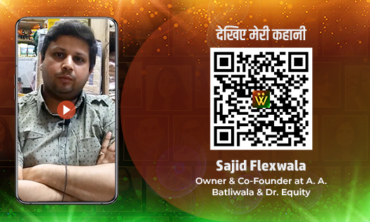 Sajid Flexwala, Owner & Co-Founder of A. A. Batliwala & Dr. Equity, Udaipur