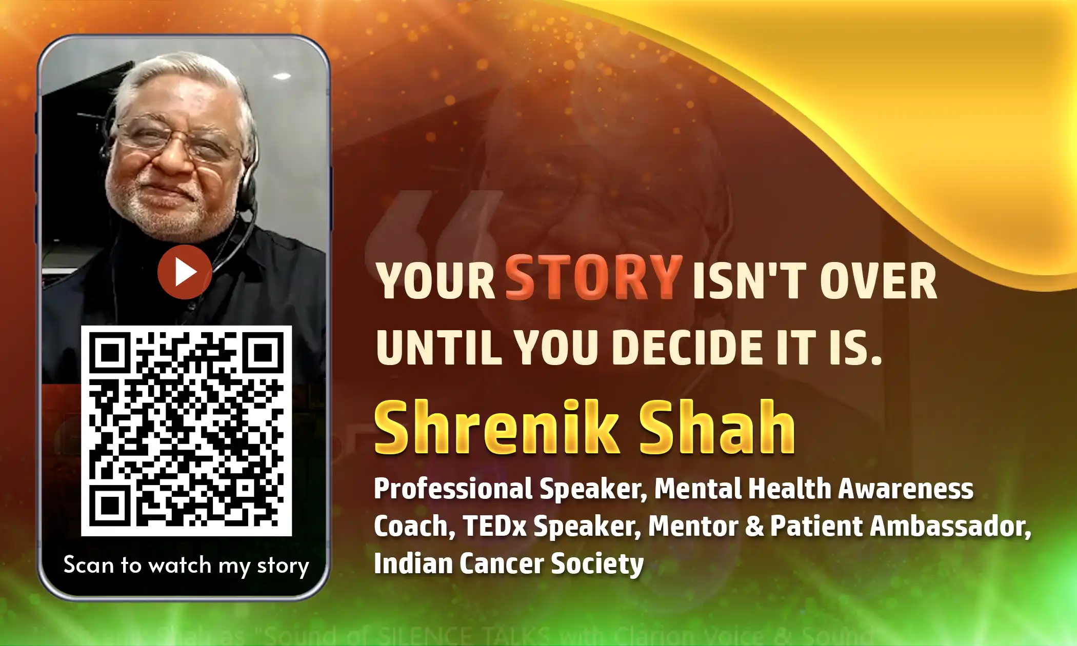 Watch the Stunning Story of a Cancer Survivor Shrenik Shah | Global ...