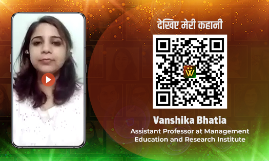 Vanshika Bhatia, Assistant Professor at Management Education and Research Institute, Delhi