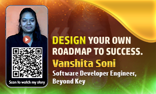 Vanshita Soni, Software Developer Engineer Beyond Key, Udaipur