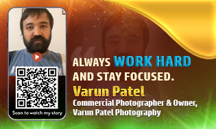 Varun Patel, Commercial Photographer & Owner Varun Patel Photography, Ahmedabad
