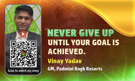 Vinay Yadav, GM at Padmini Bagh Resorts, Udaipur
