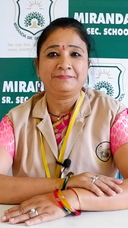 Deepa Gushai, Teacher at Miranda Sr Sec. School, Udaipur